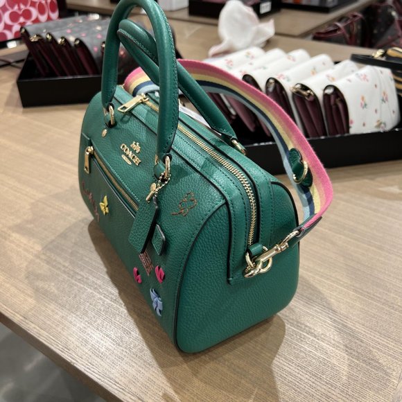 Coach | Bags | Coach Rowan Satchel With Diary Embroidery C828 | Poshmark